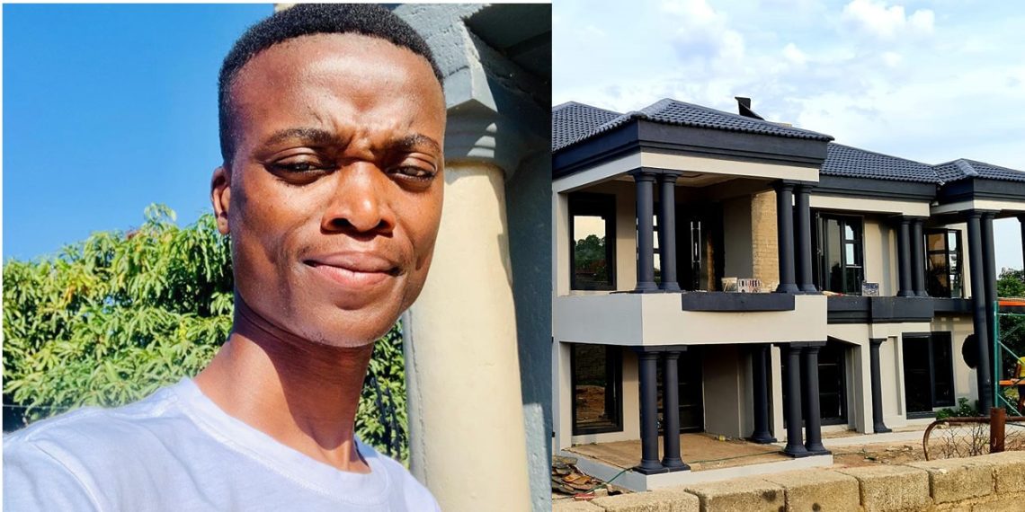 Pictures: King Monada shows of newly constructed double storey house