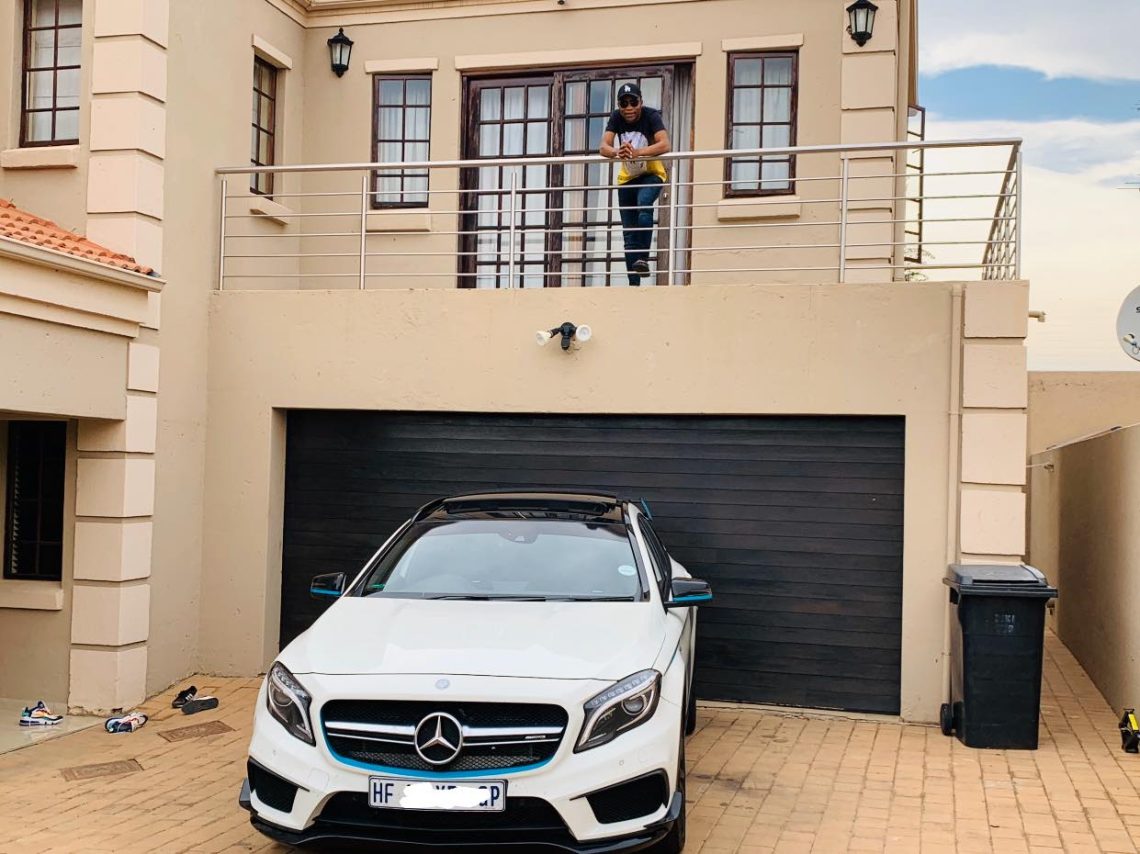 Pictures: King Monada shows of newly constructed double storey house