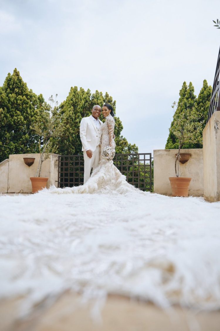 Pictures: A look at Harriet Khoza and Hector Sebata's white wedding ...