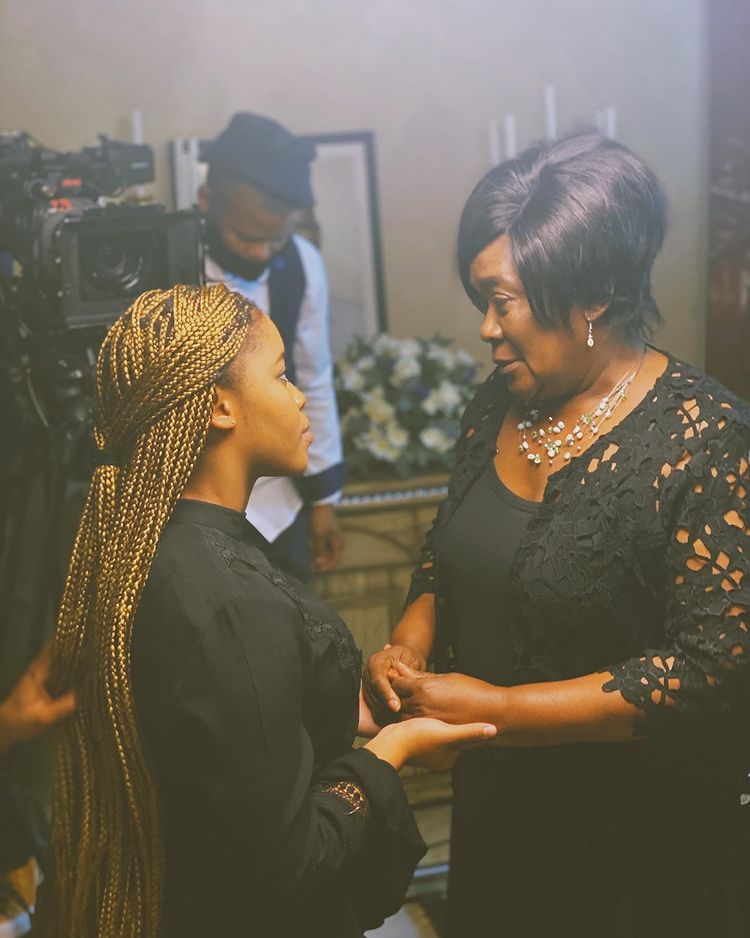 Gomora star Mazet 'Siphesihle Ndaba' shows off her look alike mother