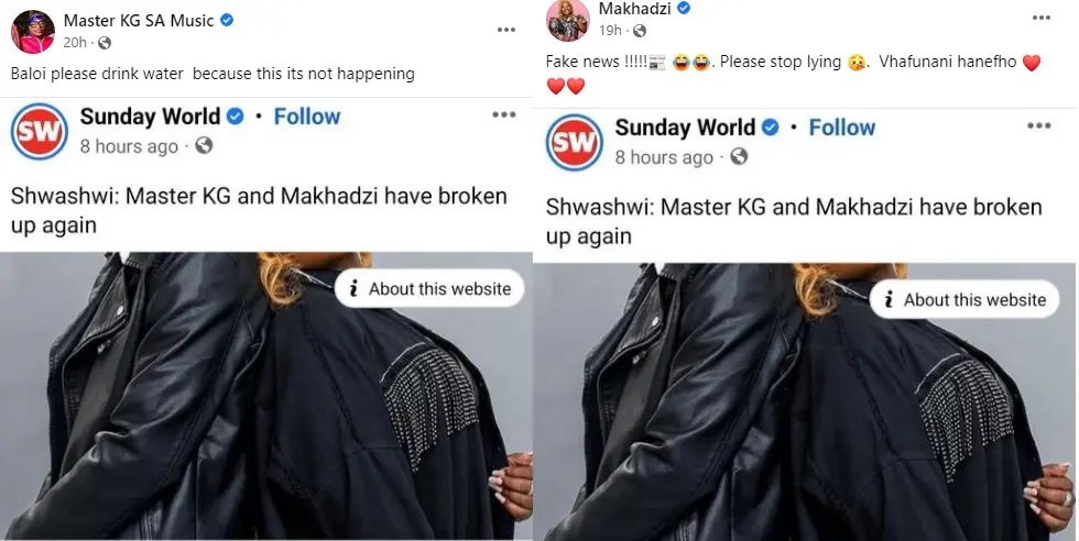 Pictures: The age difference between Makhadzi and her boyfriend Master ...