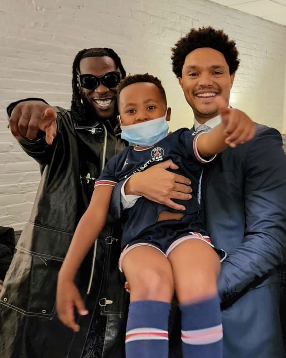 Friends in High Places: Trevor Noah debuts Anele Mdoda's son Alakhe on ...