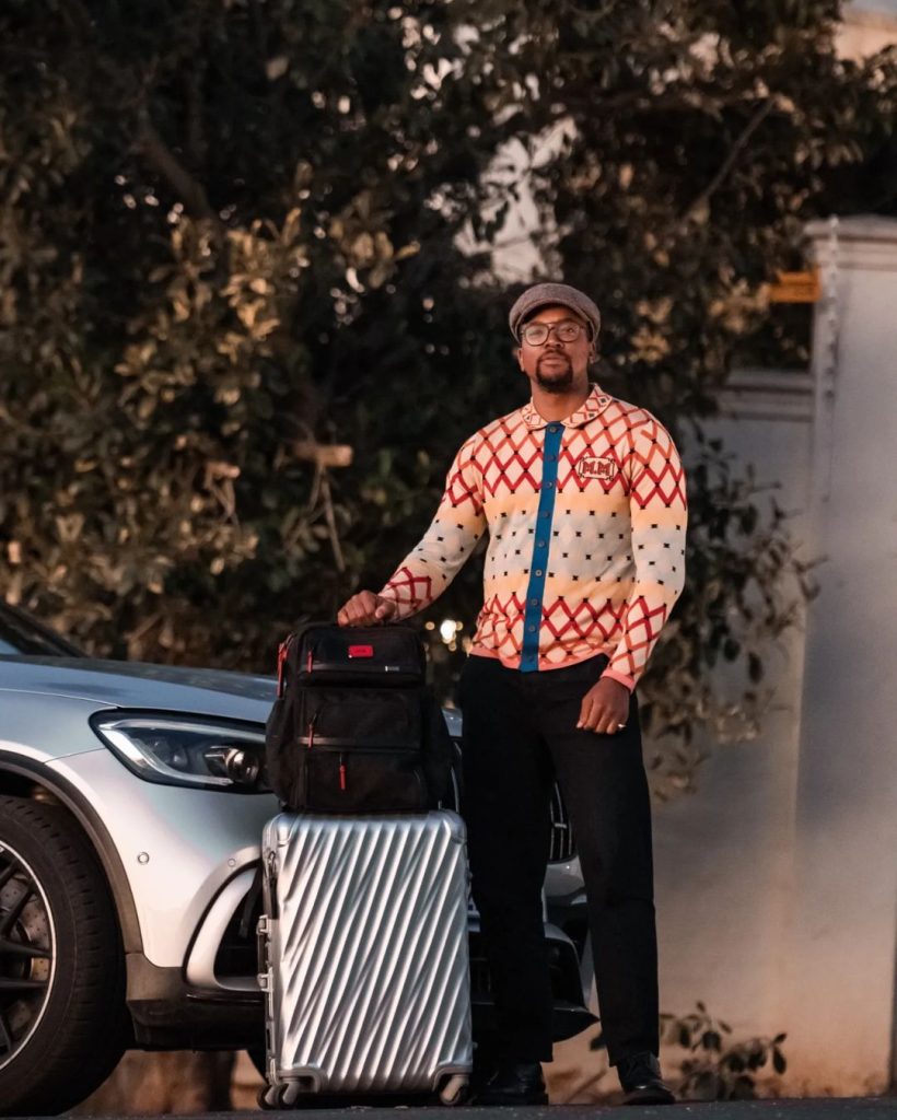 The Champions League of cars! Maps Maponyane shows flaunts a Mercedes ...