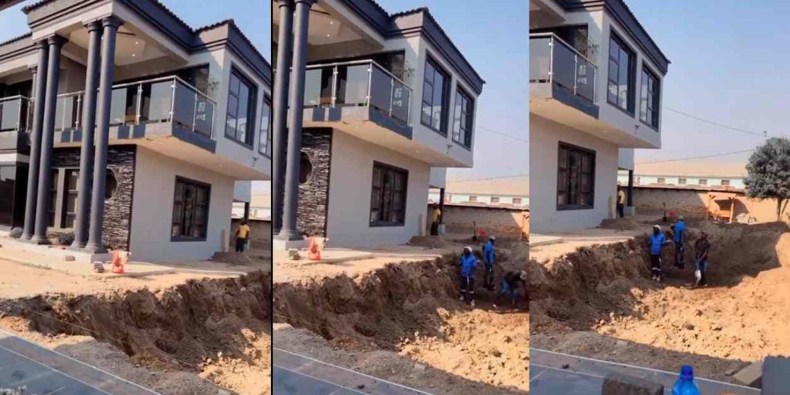Watch: King Monada constructs a swimming pool for his R5 million ...