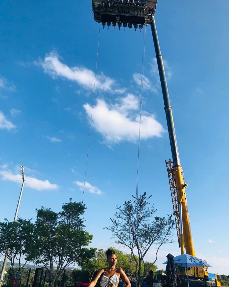 Watch: DiepCity actress Mary stuns Mzansi as she has dinner in the sky