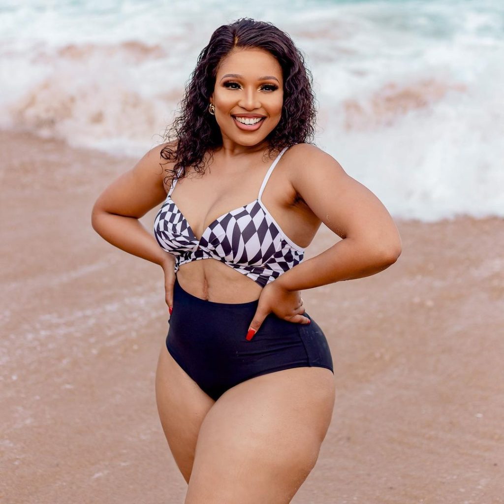 Imbewu: The Seed actress Phindile Gwala proudly shows off her stomach scar
