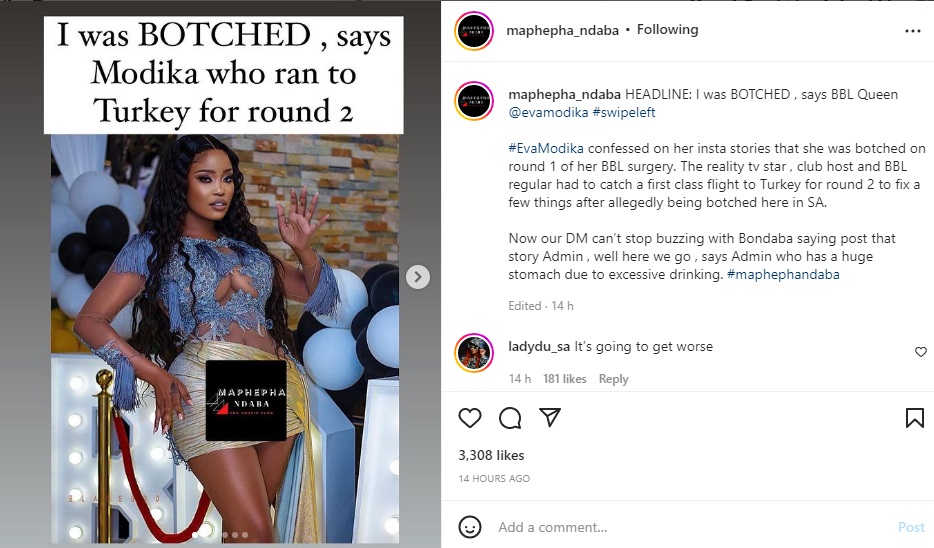 Eva Modika goes off on Lady Du while accusing her of gossiping